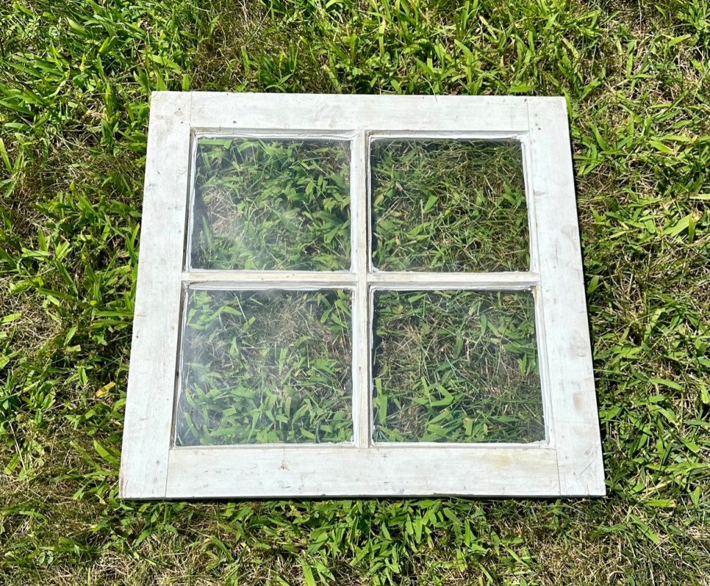 Upcycled Window Frame Wall Hanging