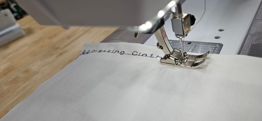 Instructions to make a pressing cloth