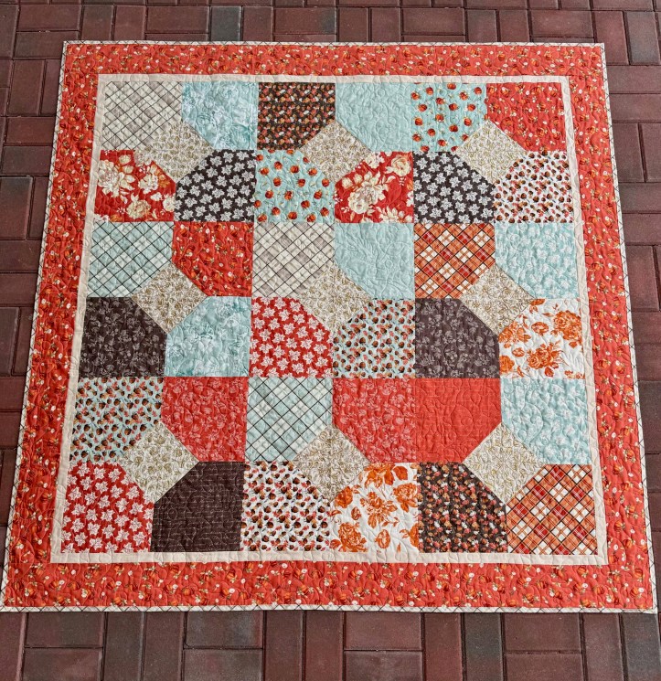 Free quilt pattern for Autumn Squared Quilt
