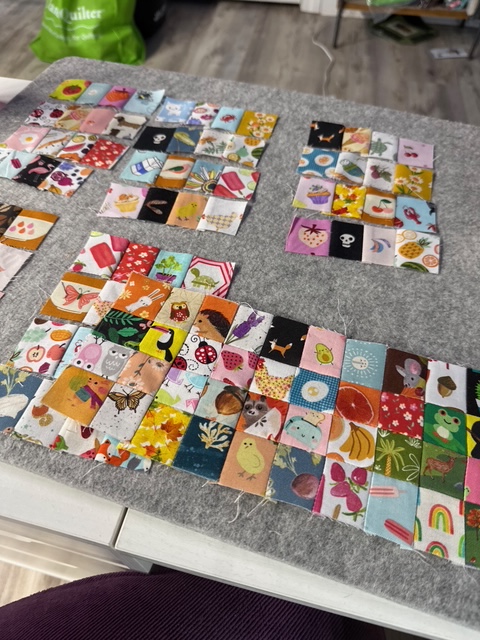 Create a Fun Mini Swiss Cheese Quilt with 1.5" Squares